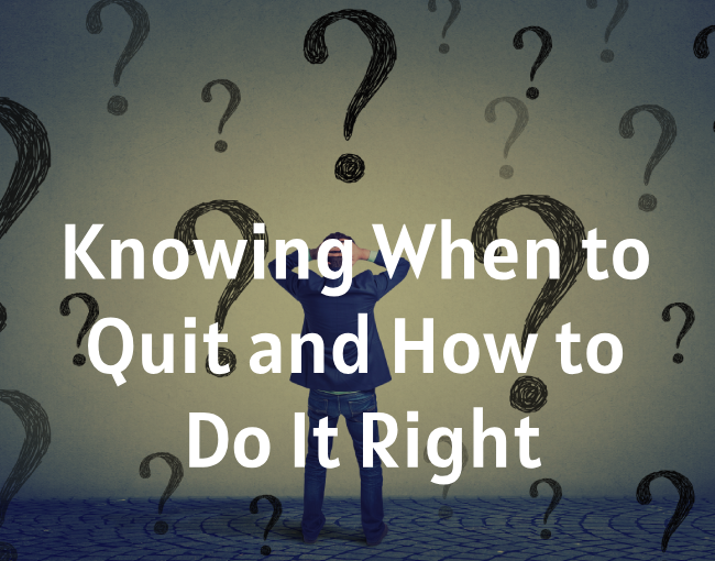 Calling it Quits/ Know When to Give Up the Ghost | Mysticsense